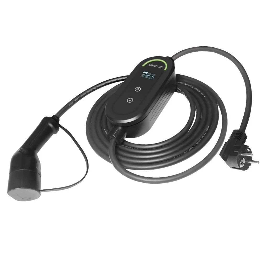 EV-Lader : AC Portable EV Lader, Ladeleistungszähler, Schuko ...