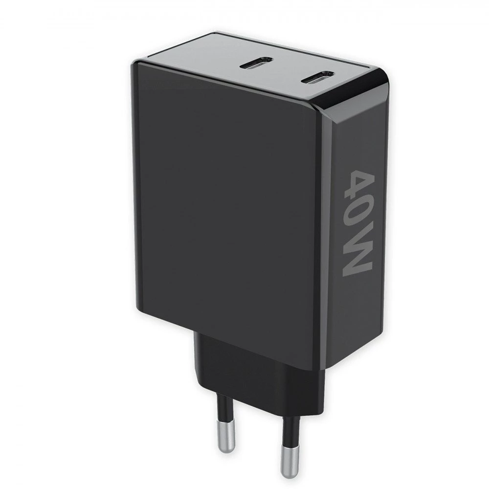 AC Charger 2 X USB Type-C Powe Delivery, 40 Watt max 3A,